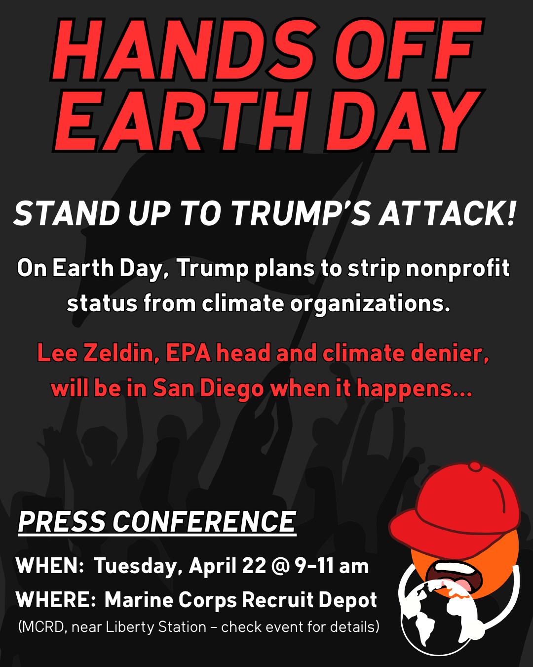 Hands Off Earth Day! Join us to stand up to Lee Zeldin and Trump ...